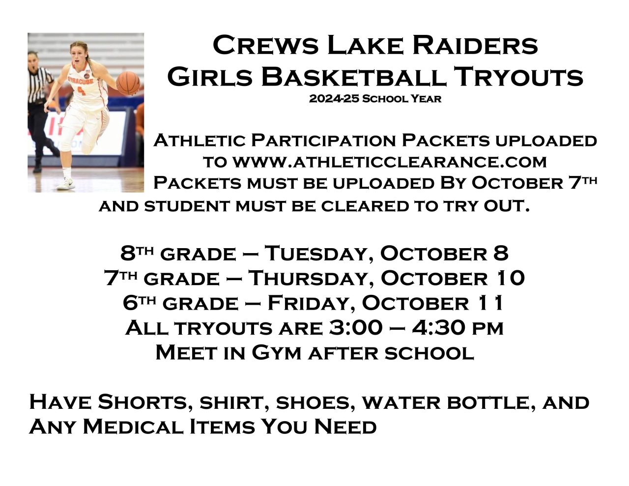 CLMS Athletics | Crews Lake Middle School